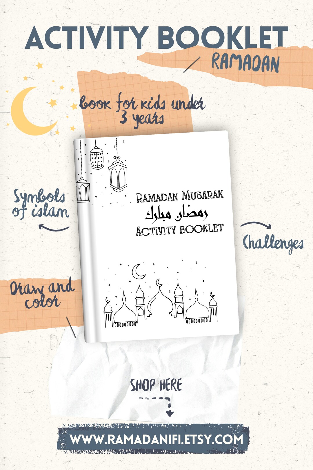 Activity Book Ramadan for Kids Under 3, Activity Book to Download and ...
