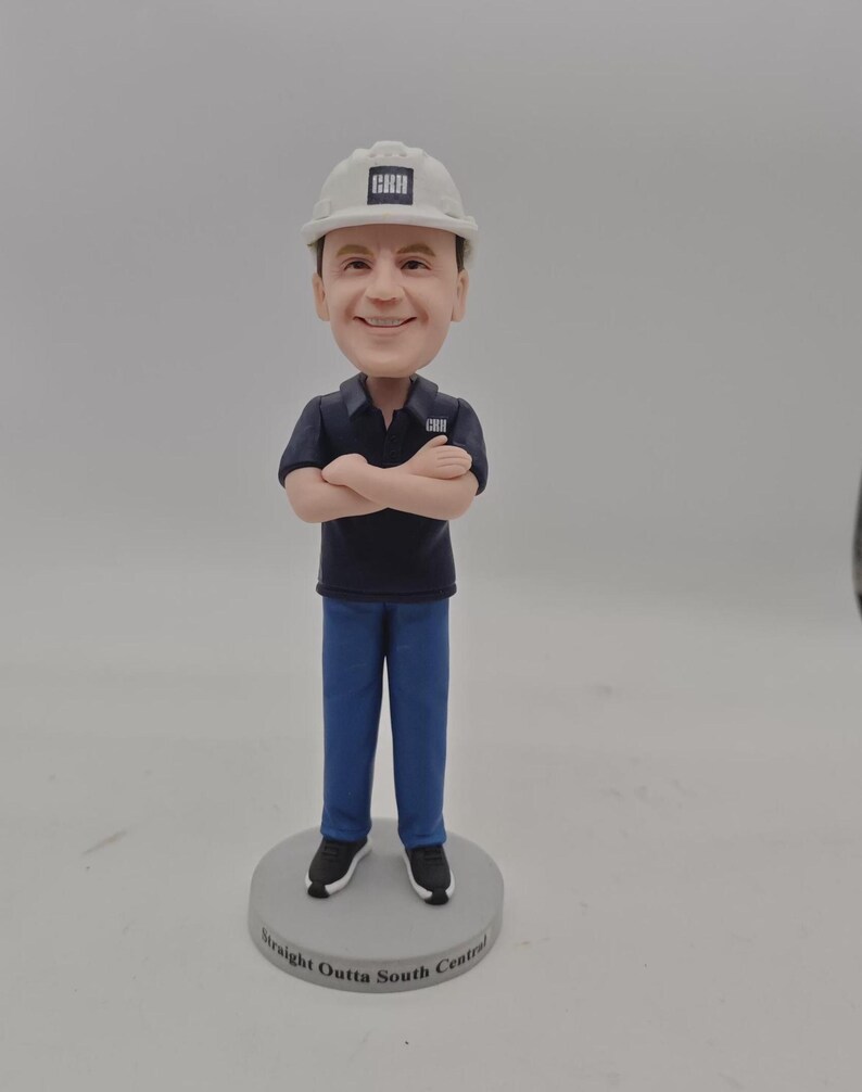 Custom 3D Engineer Bobblehead Statue: Personalized Polymer Clay ...