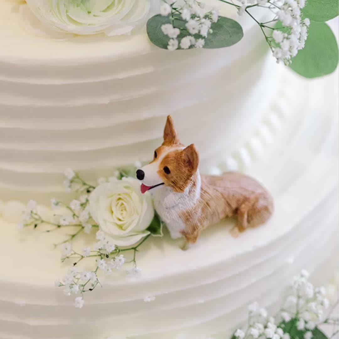 Wedding Decorations, Dog Wedding Cake Topper,miniature Cat Figurine ...