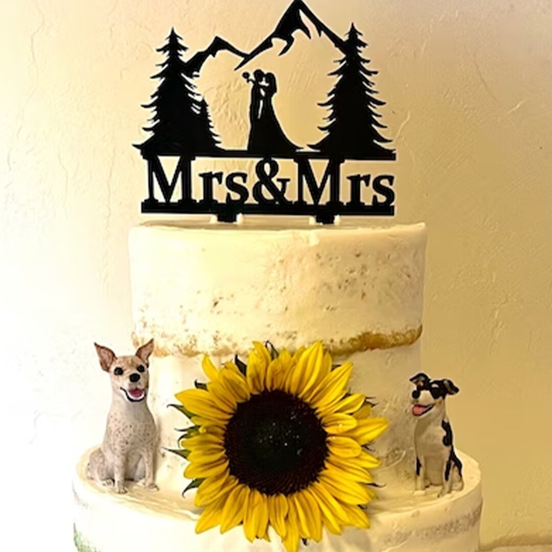 Pet Cake Topper, Wedding Cake Topper, Pet Replica, Personalized Dog ...