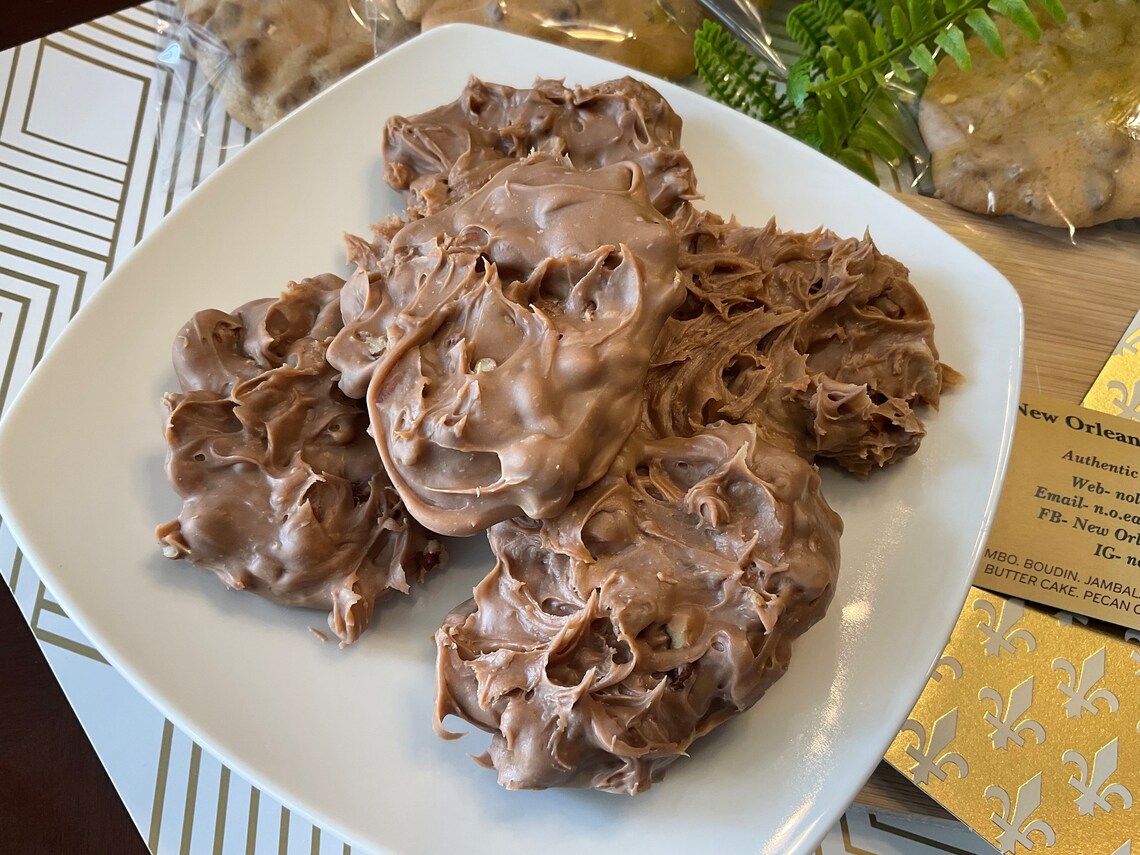 Chocolate Creamy Pecan Pralines, NOLA Candy, New Orleans Signature ...