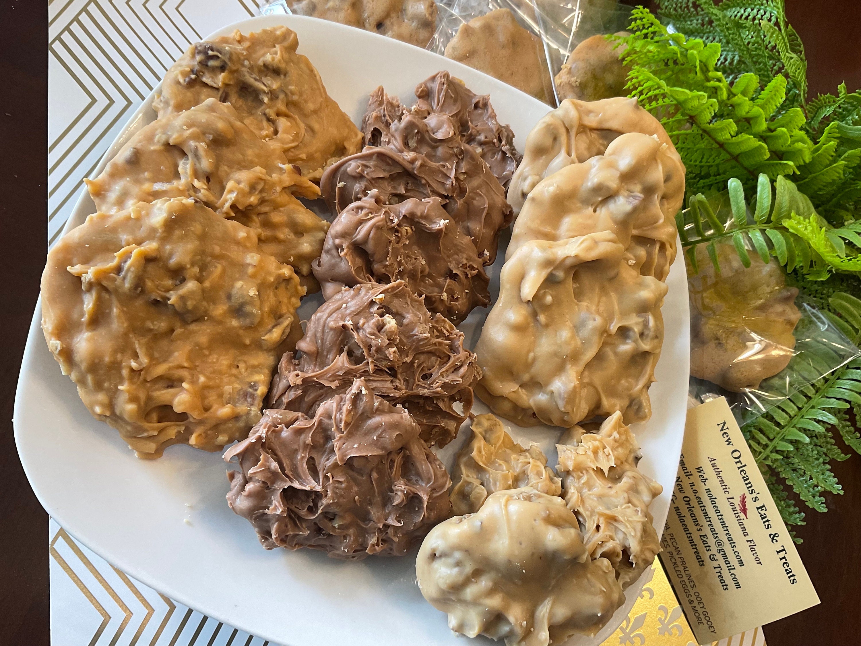 Chocolate Creamy Pecan Pralines, NOLA Candy, New Orleans Signature ...