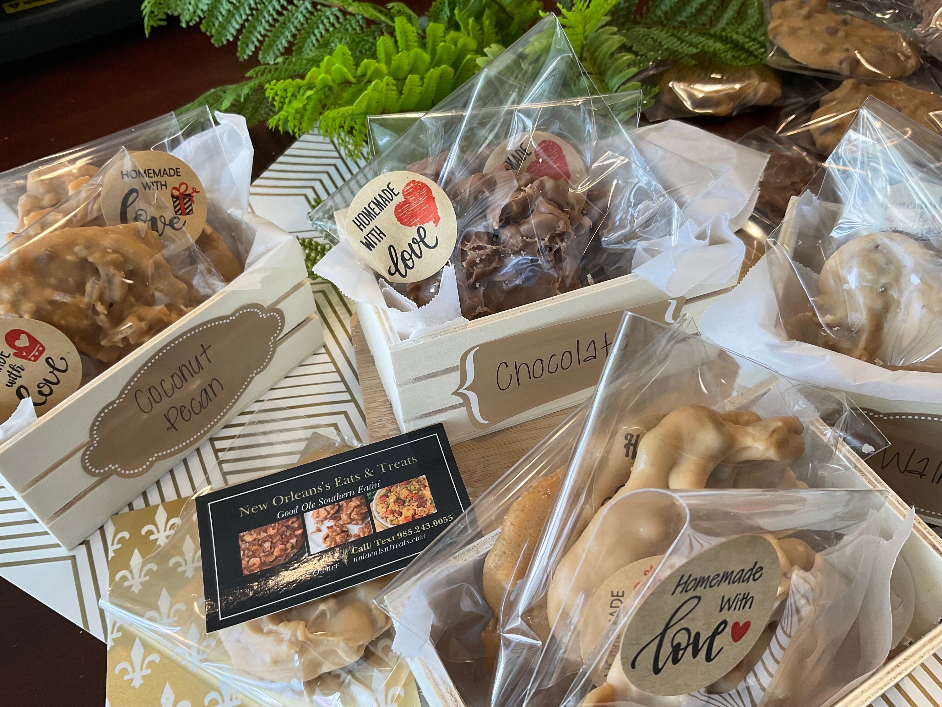 Chocolate Creamy Pecan Pralines, NOLA Candy, New Orleans Signature ...