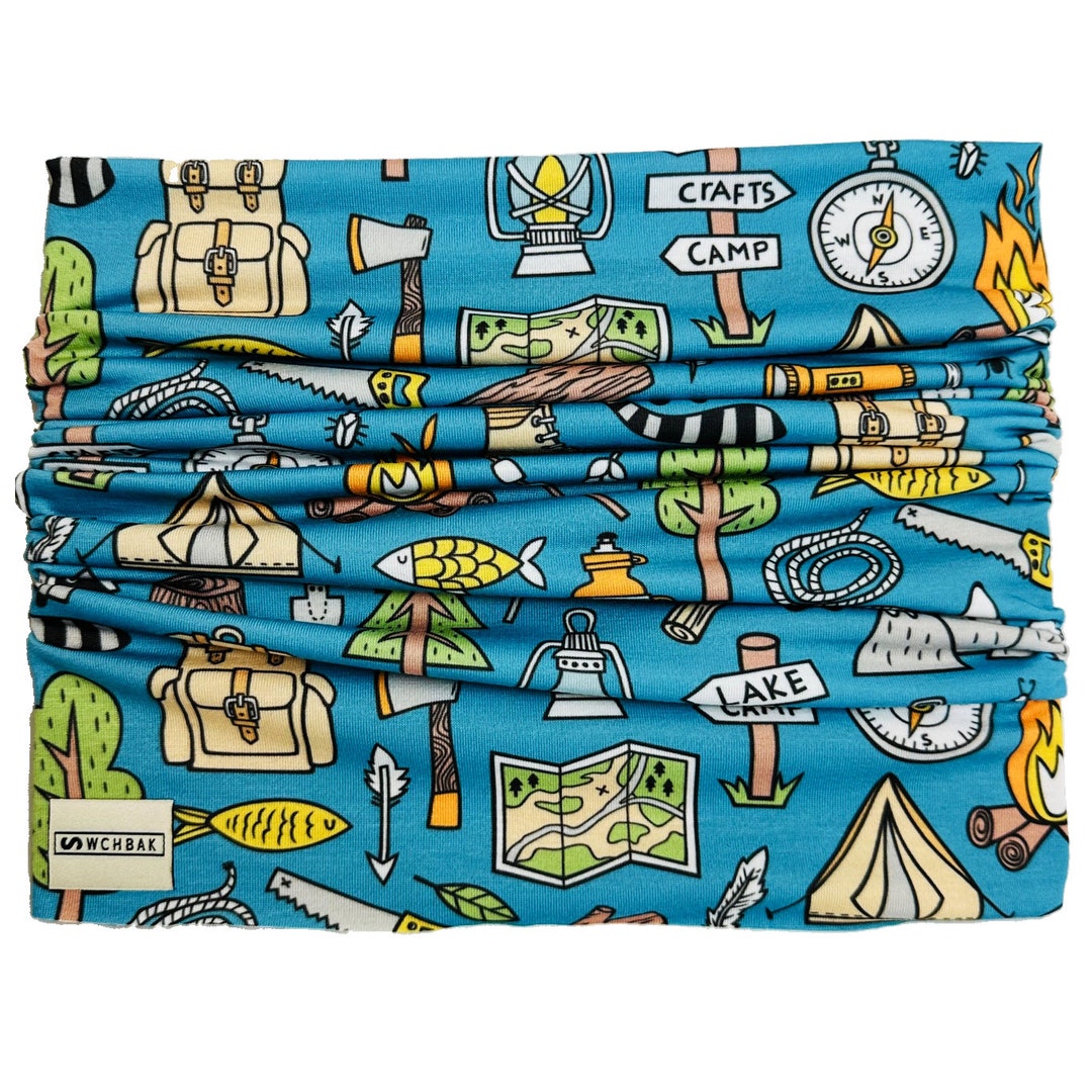 Neck Gaiter, Camping Neck Gaiter, Face and Neck Scarf, Unisex Clothing ...