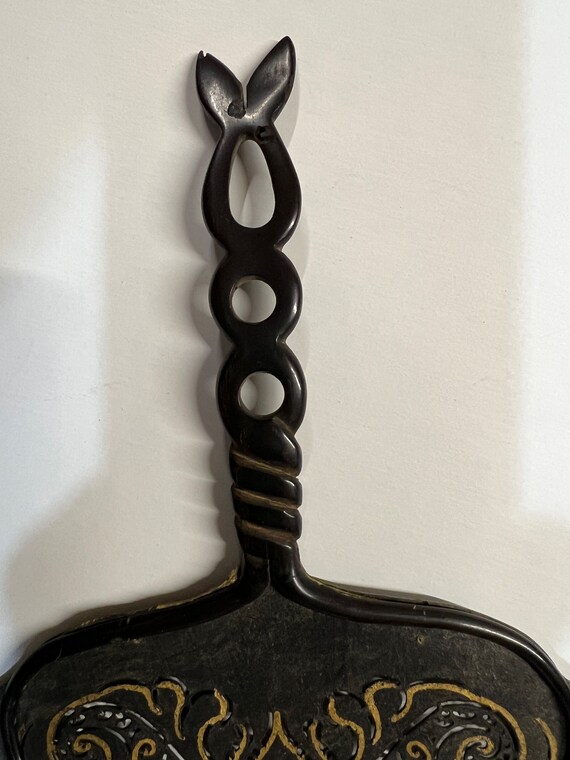 Antique Indonesia Fixed Hand Fan - Gem