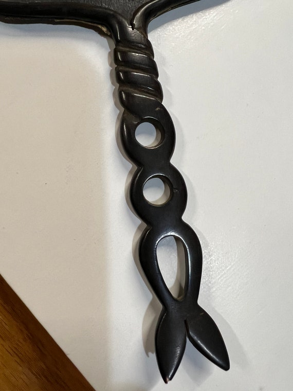 Antique Indonesia Fixed Hand Fan - Gem