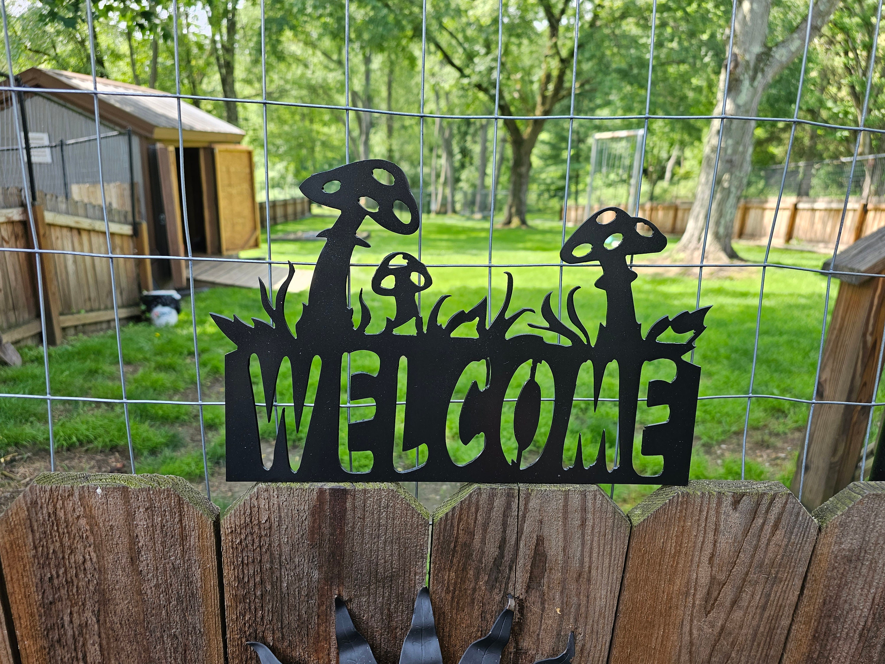 Mushroom Welcome Sign - Etsy