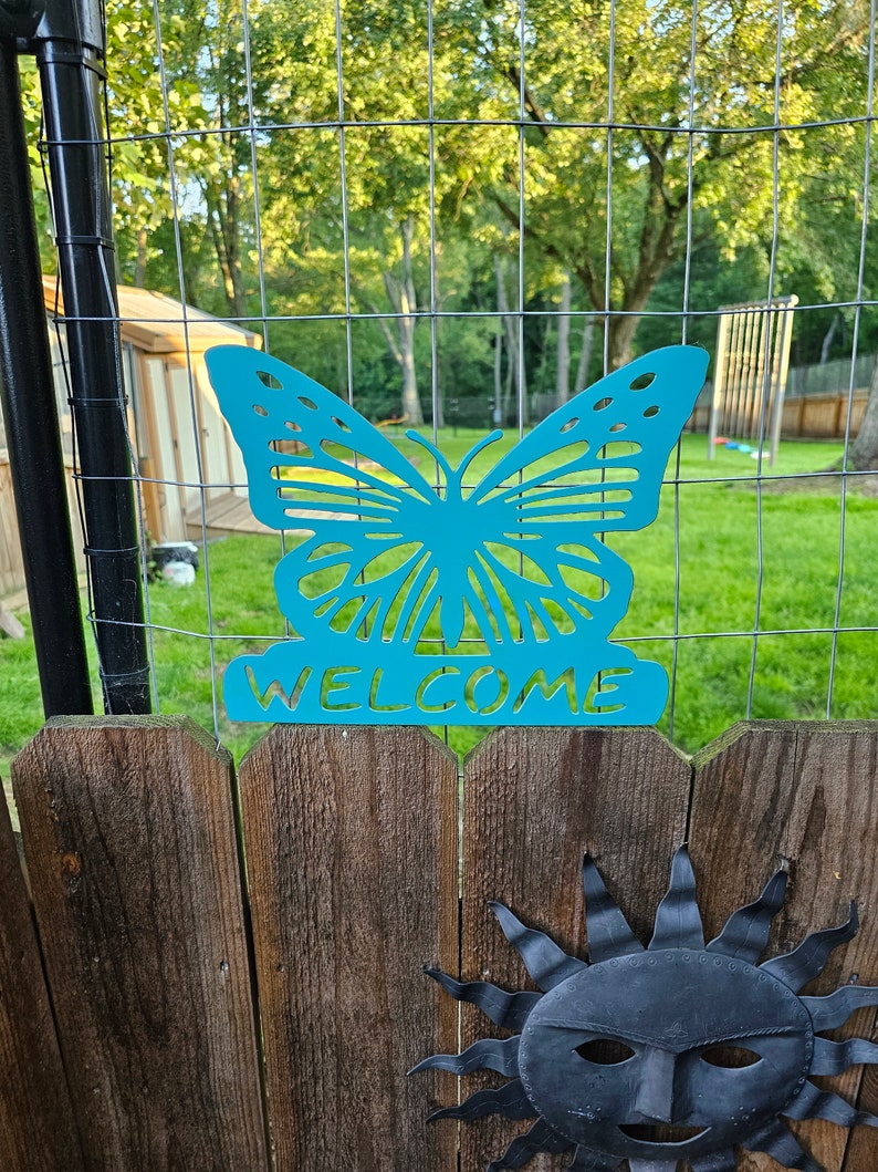 Butterfly Welcome Sign - Etsy