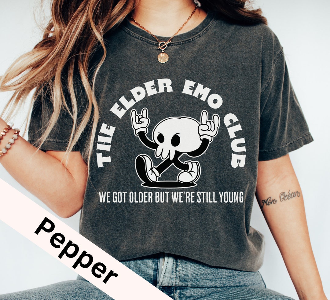 Emo Shirt, Emo Clothes, Emo Lyrics, Emo Band Shirt, Emo Gift, Elder Emo ...