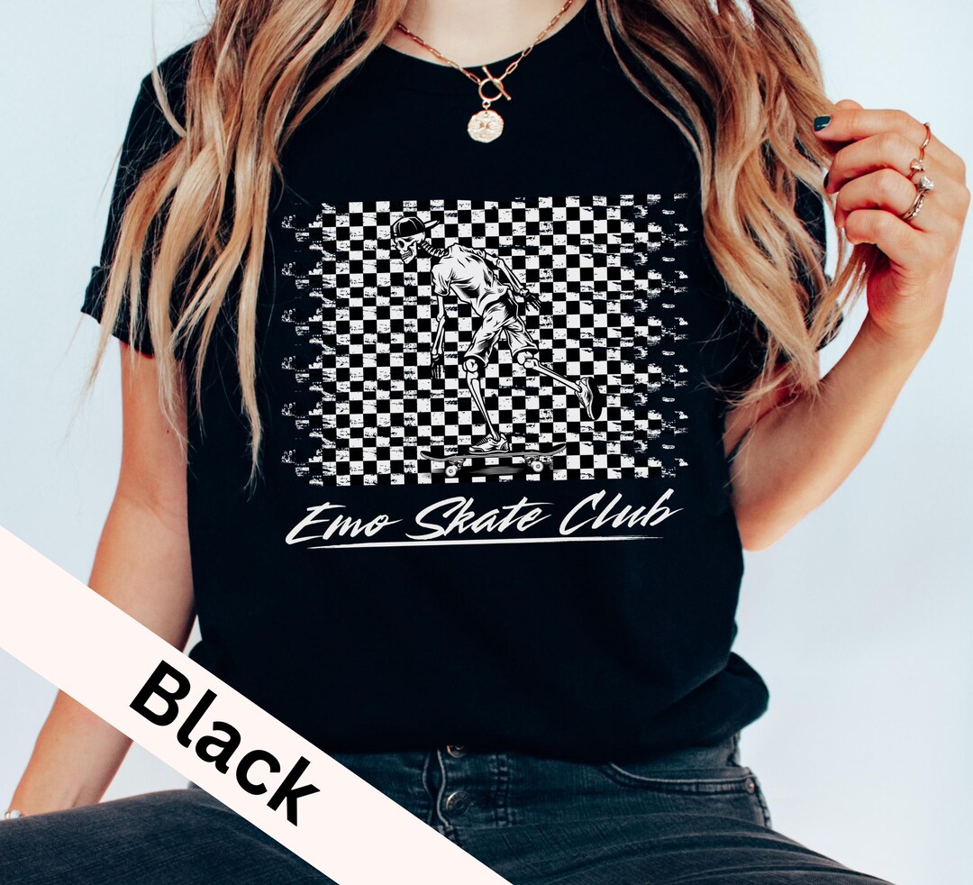 Vintage 90s Emo Skateboard Shirt: Skeleton Graphic Tee - Etsy