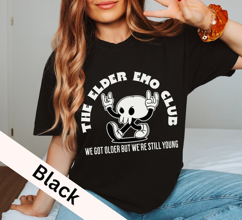 Emo Shirt, Emo Clothes, Emo Lyrics, Emo Band Shirt, Emo Gift, Elder Emo ...