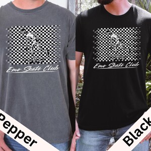 Vintage 90s Emo Skateboard Shirt: Skeleton Graphic Tee - Etsy