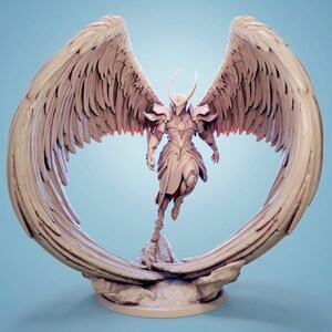 Fallen Angel Premium Dnd Miniature Mini Archangel Celestial - Etsy