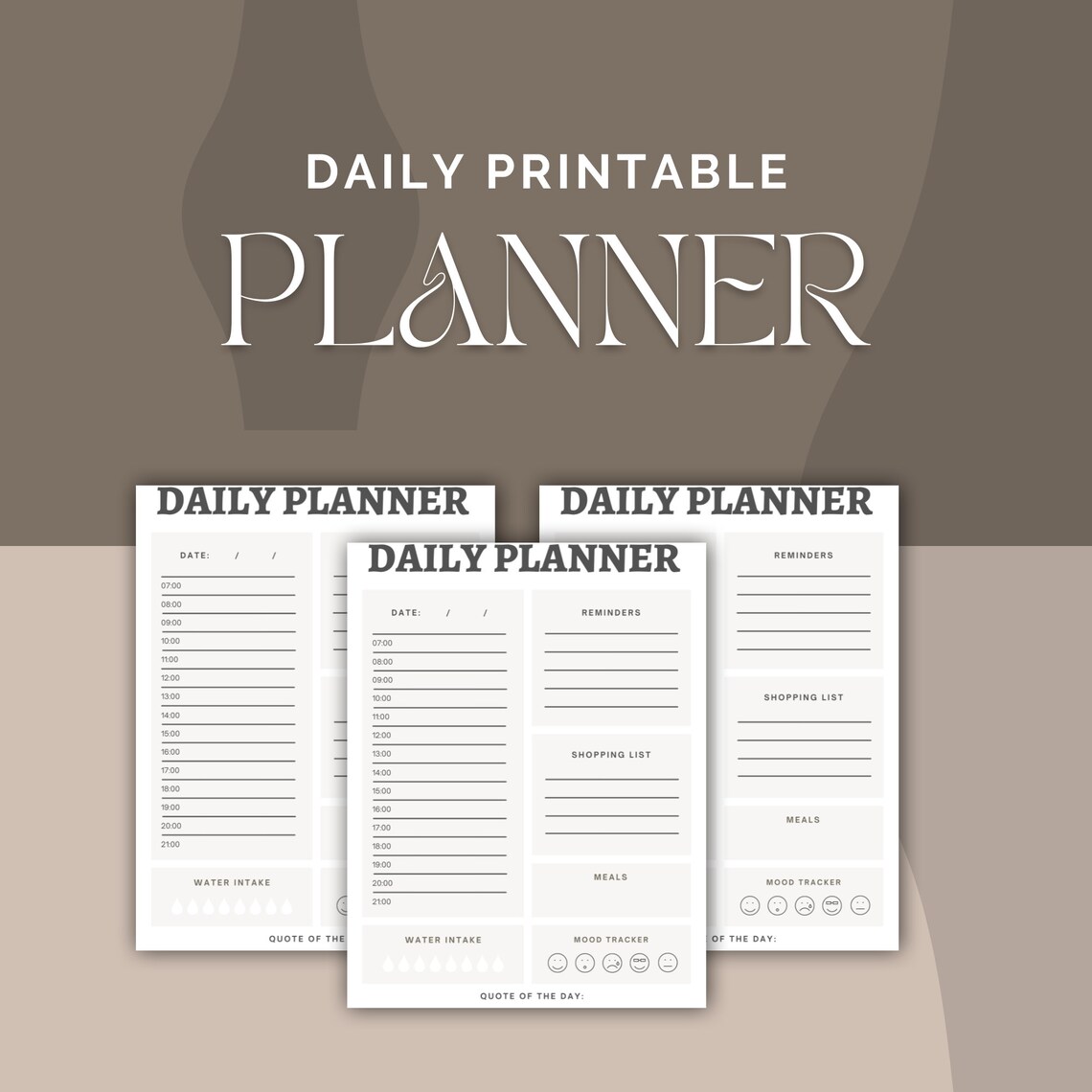 Daily Planner, Daily Planner Printable, Daily Planner 2023, Daily ...