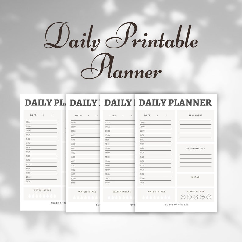 Daily Planner, Daily Planner Printable, Daily Planner 2023, Daily ...