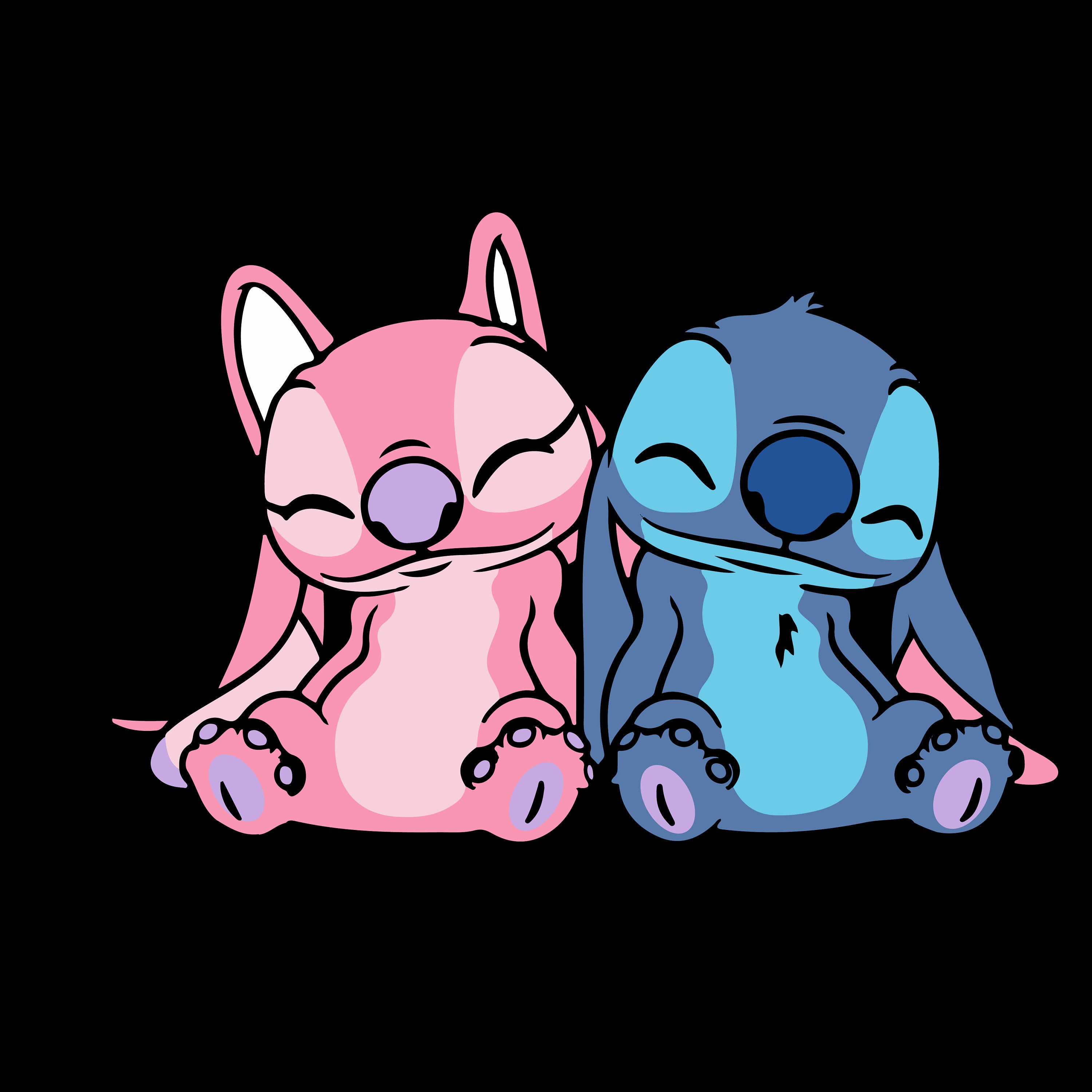 Stitch and Angel Bundle (5) SVG File for Cricut - Etsy