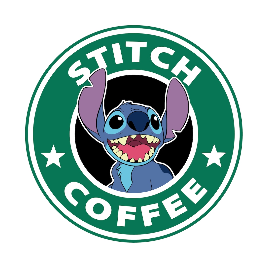 Stitch Coffee SVG File for Cricut - Etsy