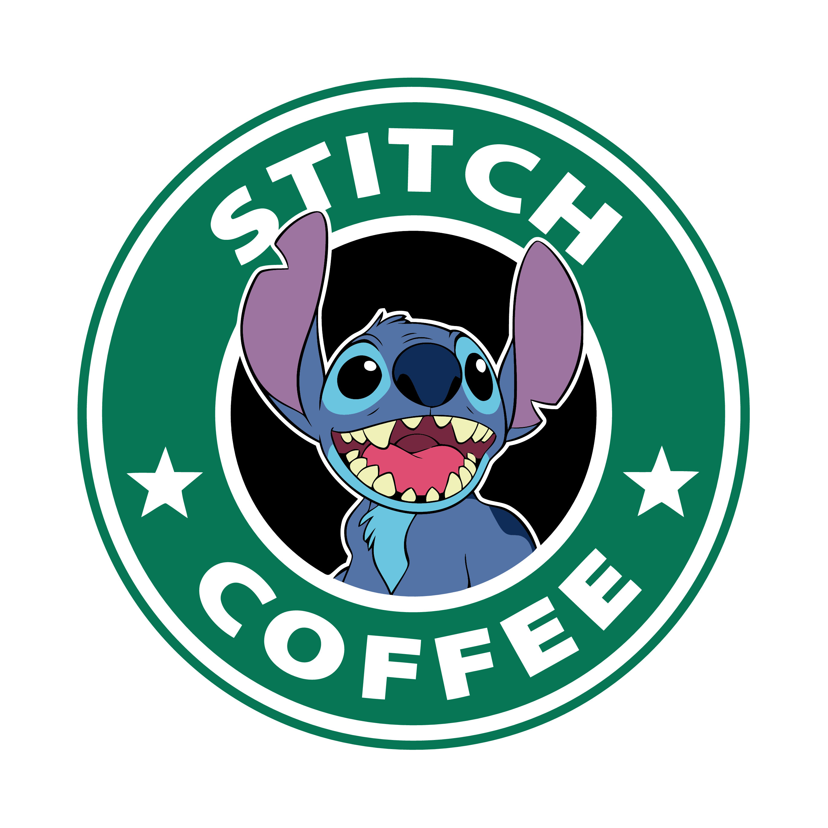 Stitch Coffee SVG File for Cricut - Etsy