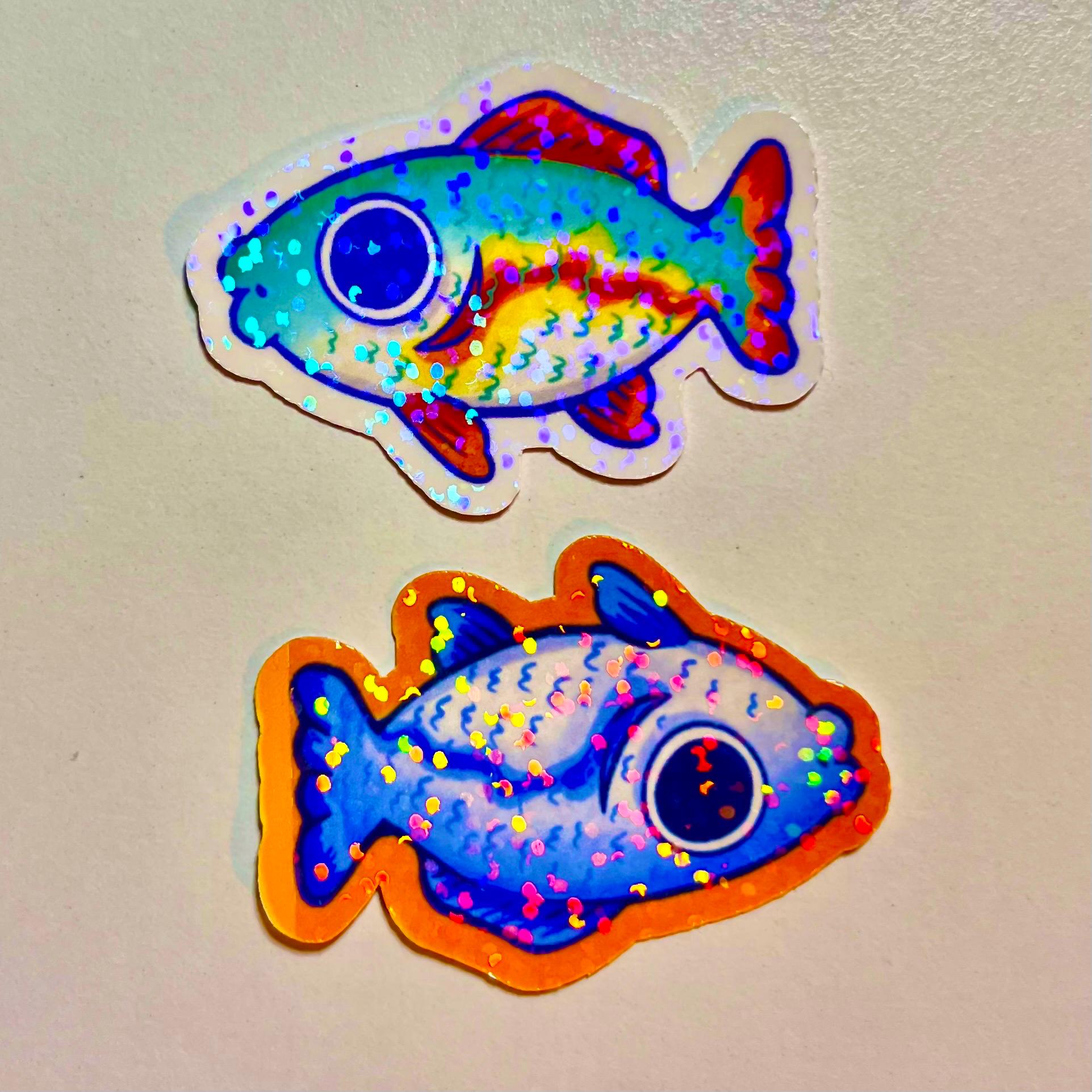 Cute Sticker Pack / Cute Fish Sticker / 2-8 / 100% Waterproof - Etsy