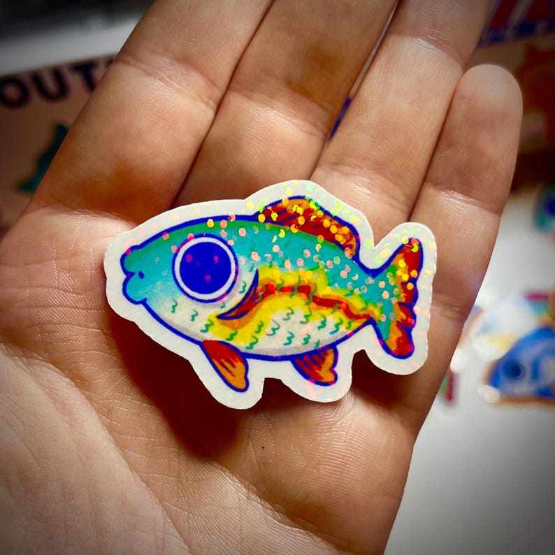 Cute Sticker Pack / Cute Fish Sticker / 2-8 / 100% Waterproof - Etsy