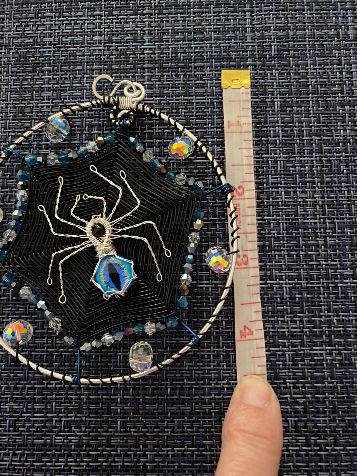 Spider Suncatcher, Spider Wire Wrapped Suncatcher, Spider Crystal ...