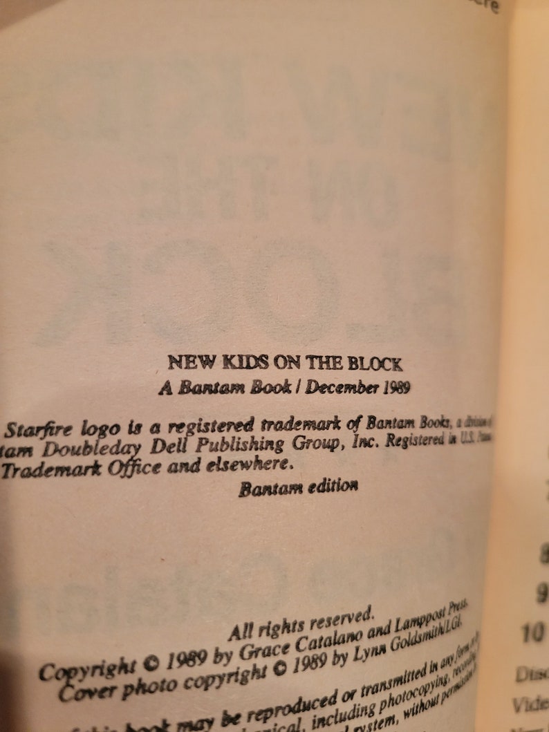 New Kids on the Block Book - Etsy