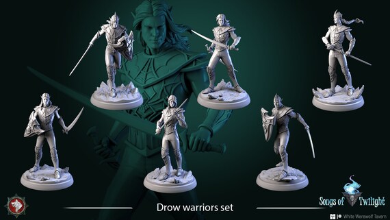 Drow Warrior Drow Fighter Made With Hero Forge