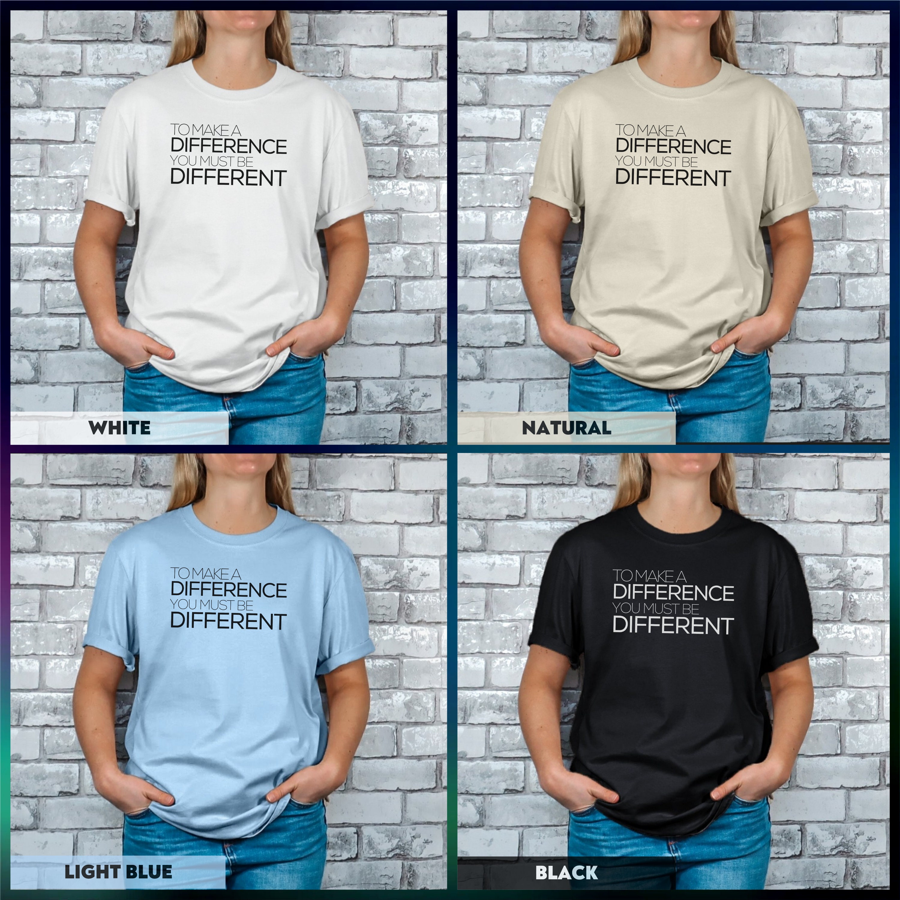 To Make A Difference You Must Be Different Shirt, Christian T Shirt ...