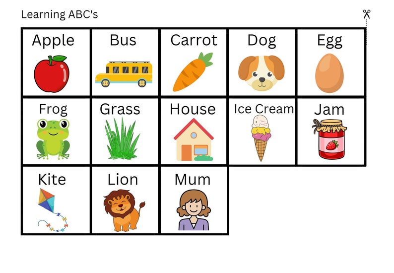Learning Abc's, Kids Learning, ABC, Easy Learning, Printable ...