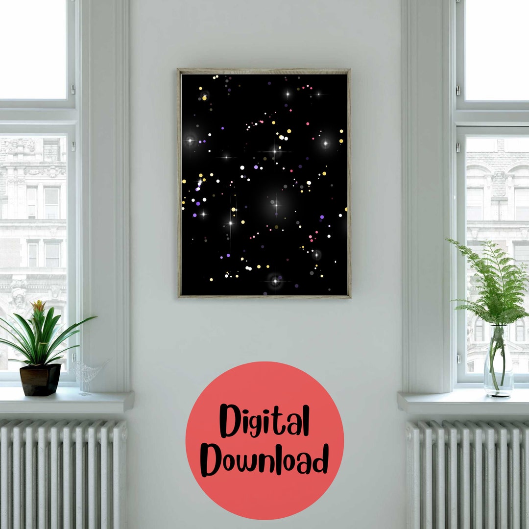 Downloadable Wall Art, Space Stars, Celestial Wall Art, Perfect for ...