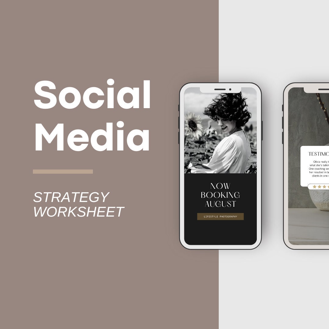 Social Media Strategy Worksheet - Etsy