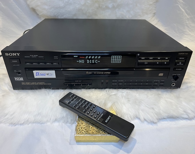 Vintage Sony CDP-C545 5 Disc CD Player W/ Remote - Etsy