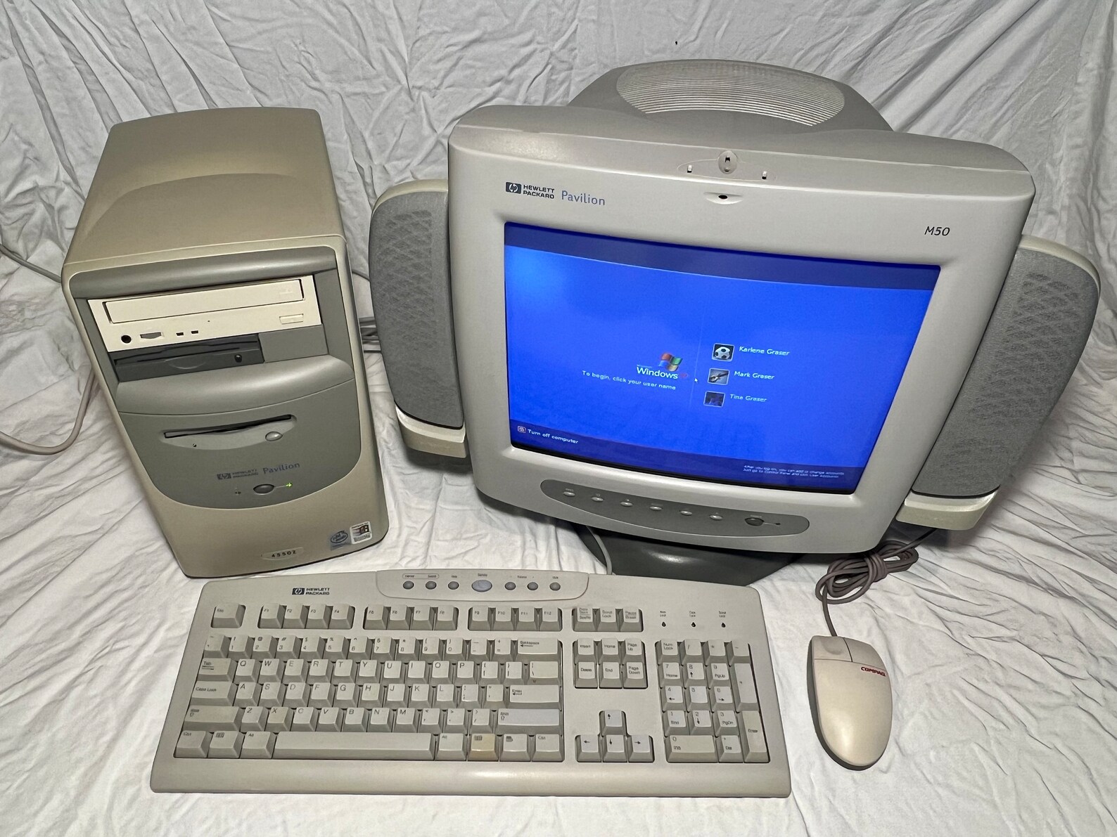 Vintage 1999 HP Pavilion Computer/monitor W/ Accessories - Etsy
