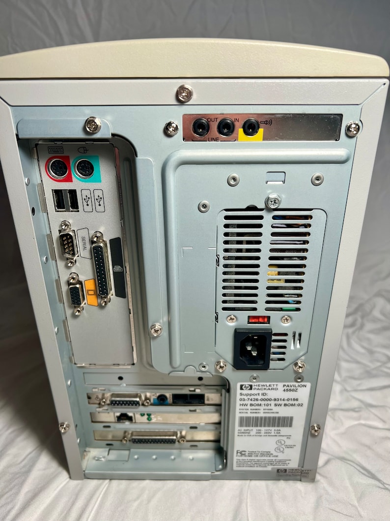 Vintage 1999 HP Pavilion Computer/monitor W/ Accessories - Etsy