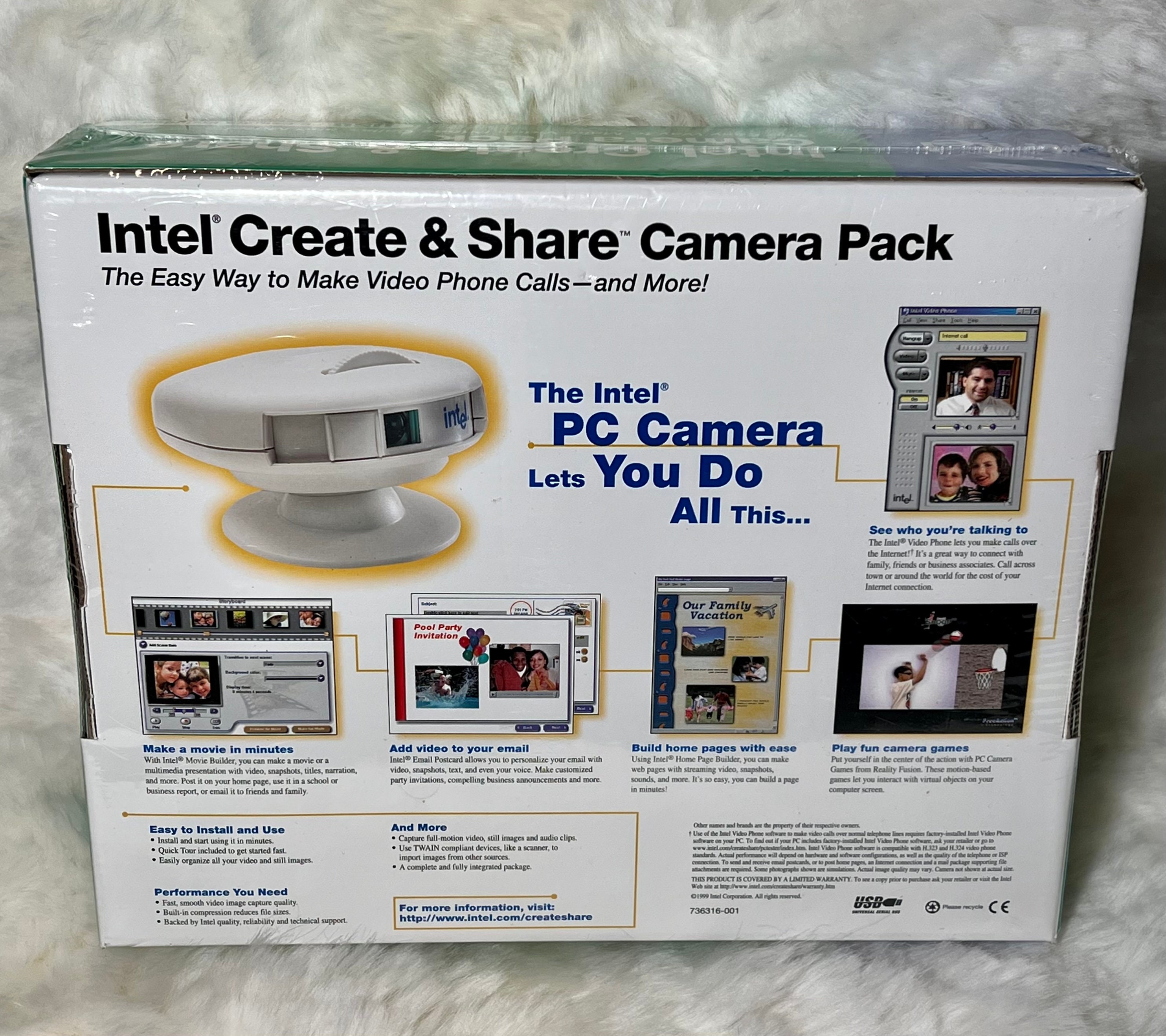 Vintage Intel Computer Camera Pack NEW - Etsy