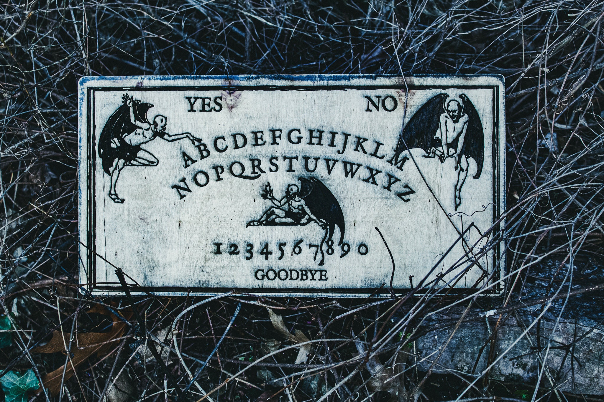 Cursed Wood Spirit Board Ouija Board Ornament - Etsy