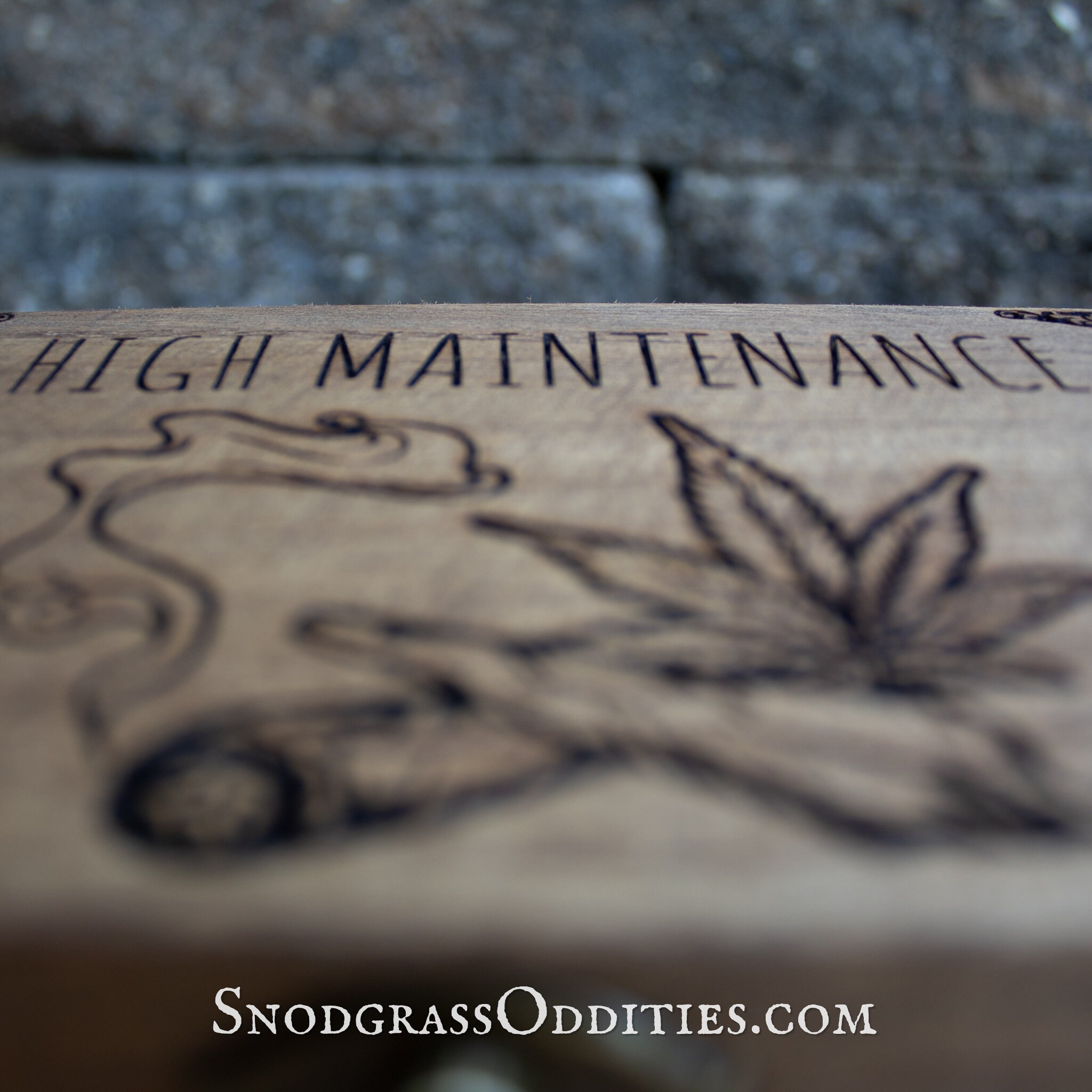 Weed Stash Box Cannabis Stash Box Gift High Maintenance 420 Gift ...