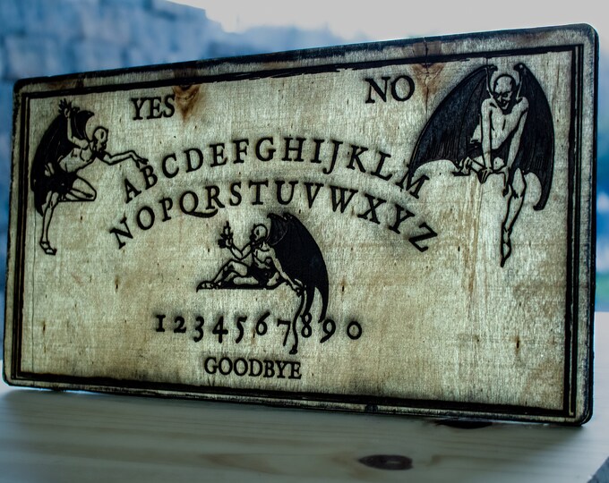 Cursed Wood Spirit Board Ouija Board Ornament - Etsy