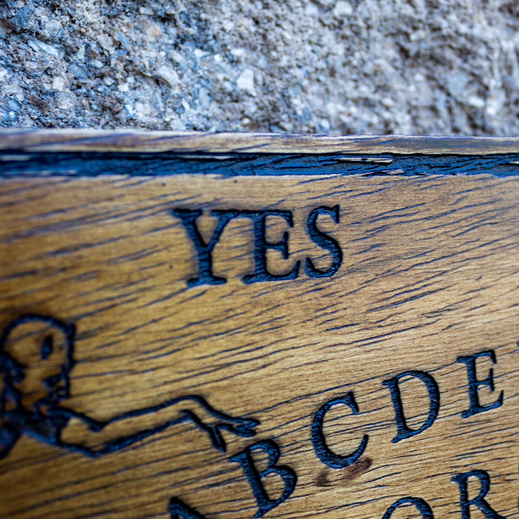 Cursed Wood Spirit Board Devils Ouija Board Engraved Talking Board ...