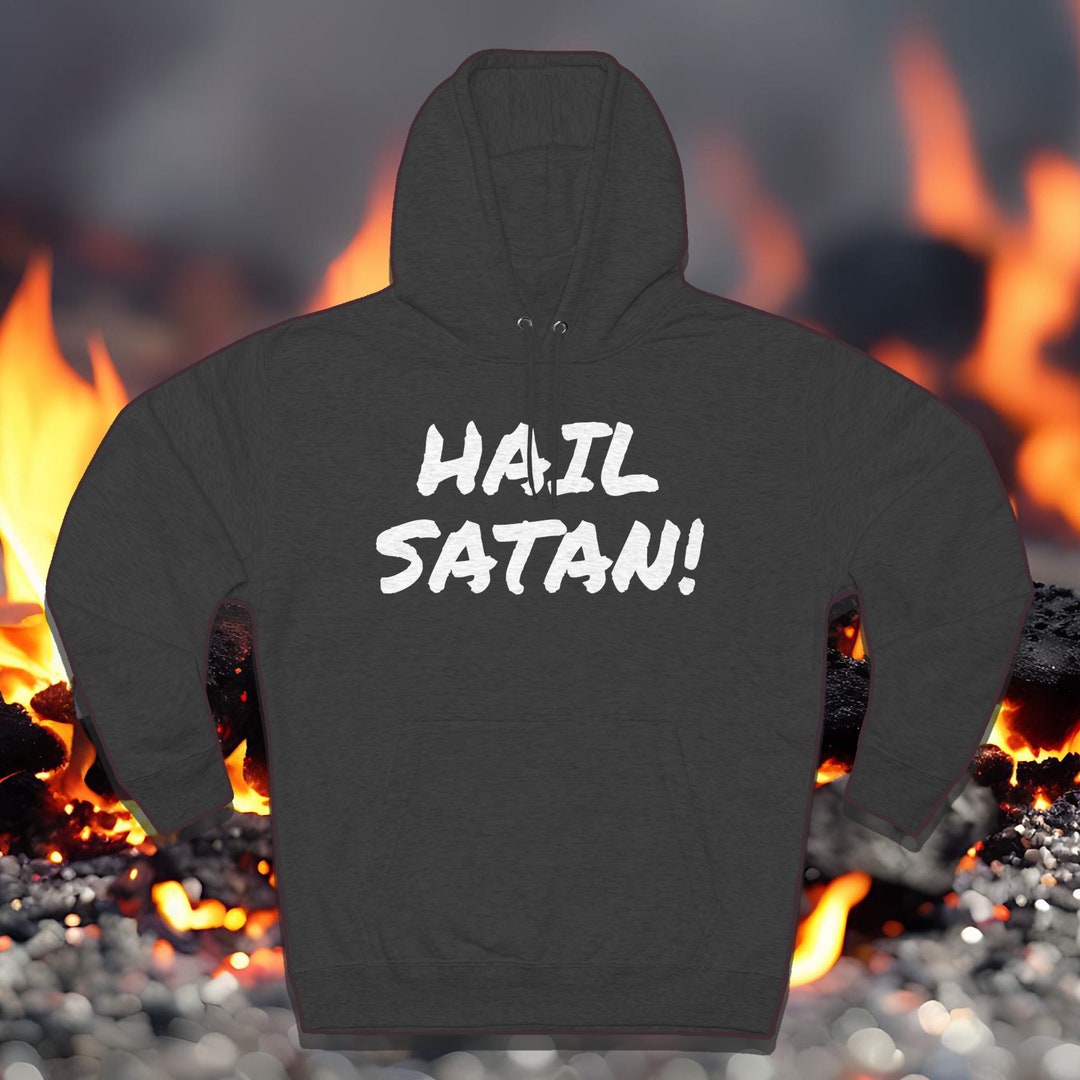 Satan Hoodie With Back and Front Design for Atheist Gift - Etsy