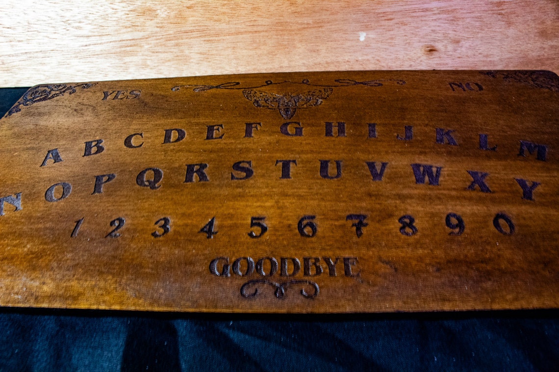 3 Death Moth Cursed Wood Ouija Board Engraved Talking Board Oracle ...
