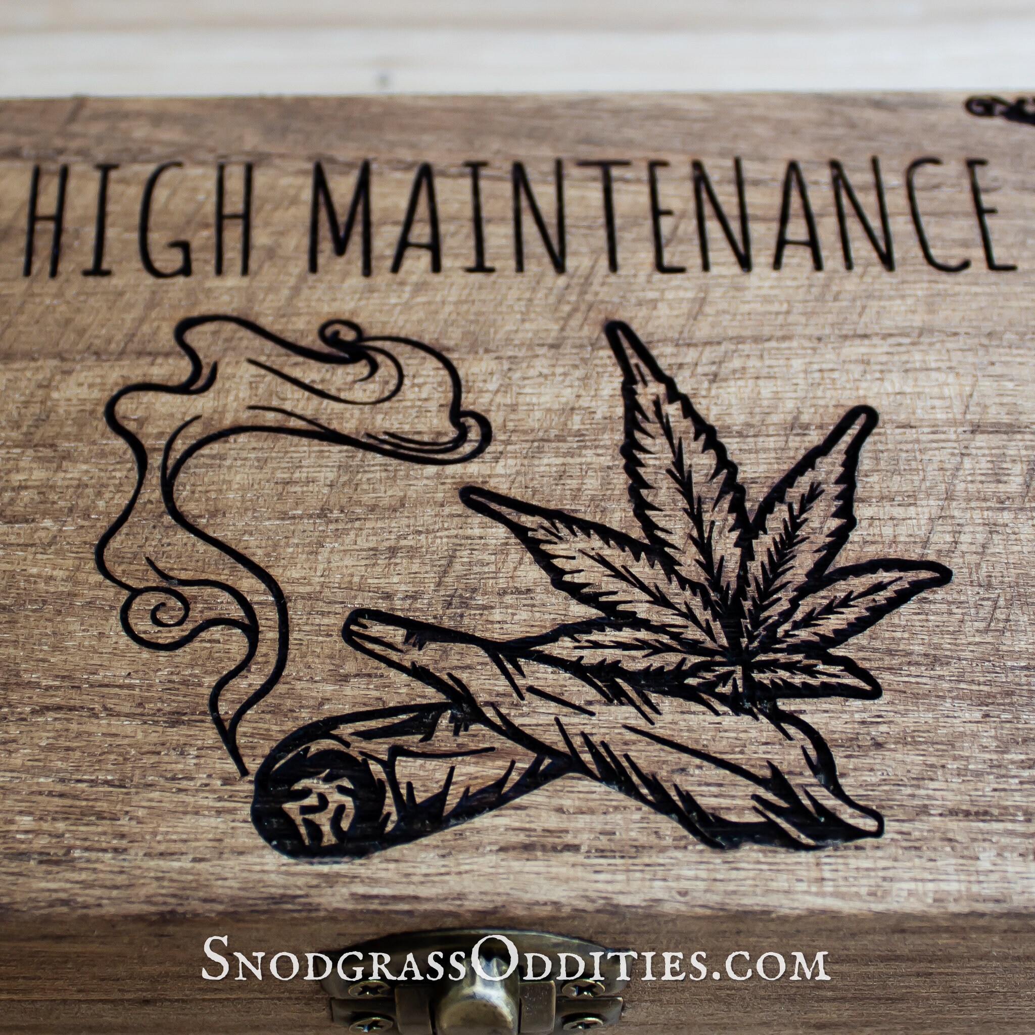 Weed Stash Box Cannabis Stash Box Gift High Maintenance 420 Gift ...
