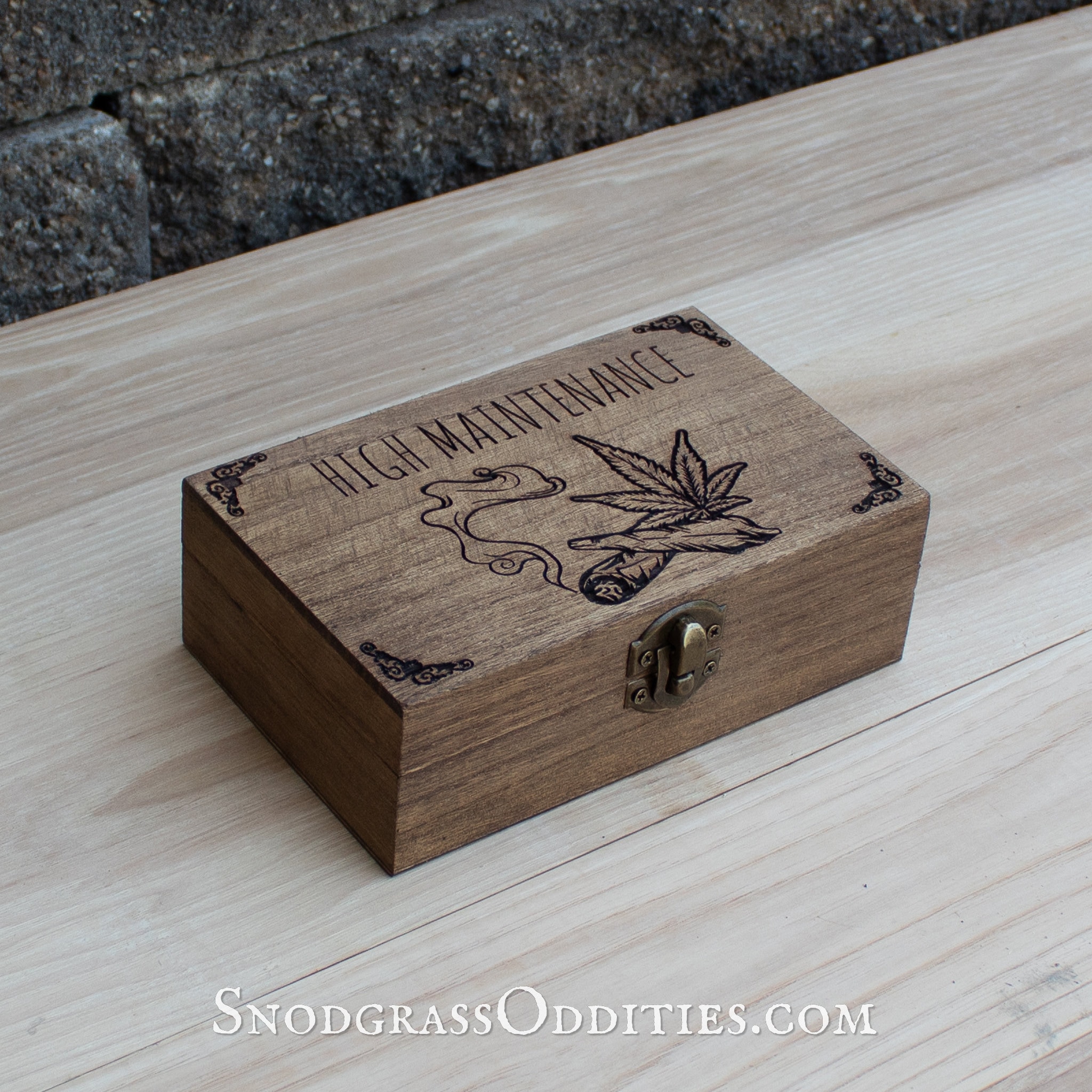 Weed Stash Box Cannabis Stash Box Gift High Maintenance 420 Gift ...