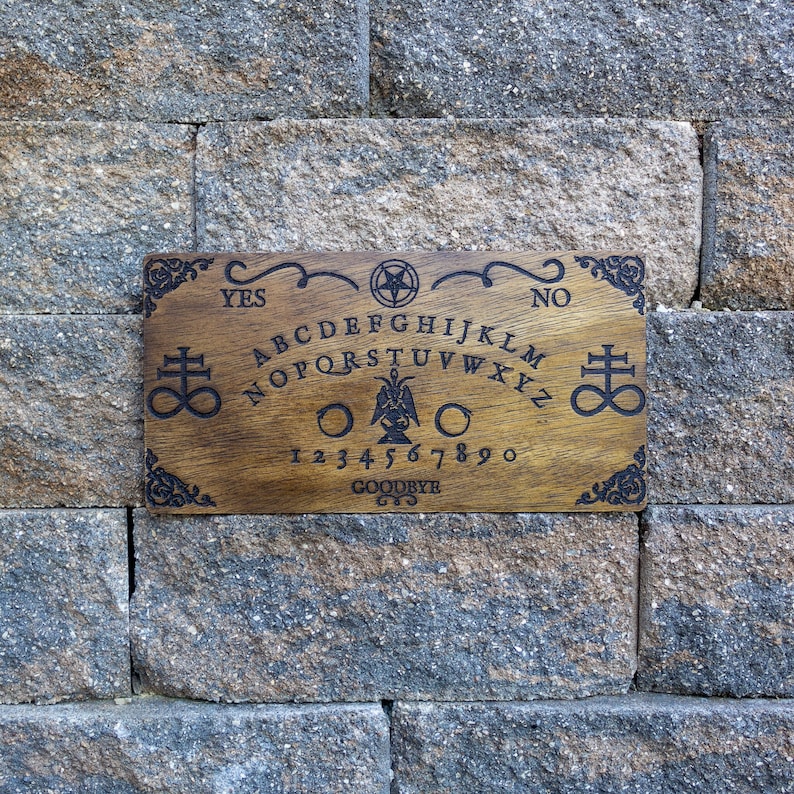 Cursed Wood Spirit Board Satanic Ouija Board Engraved - Etsy