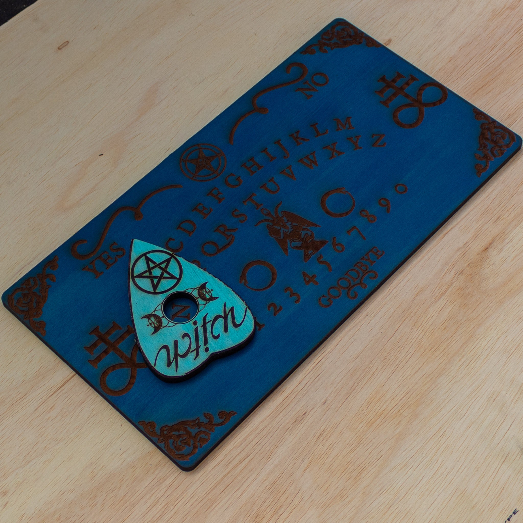 Wood Spirit Board Baphomet Satanic Talking Board - Etsy