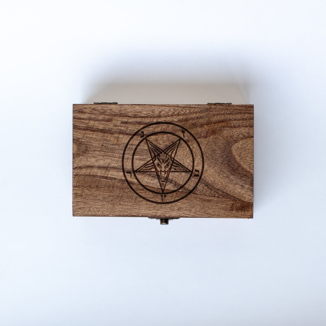 Baphomet - Weed Stash Box - Wood Box - Marijuana Box - Cannabis ...