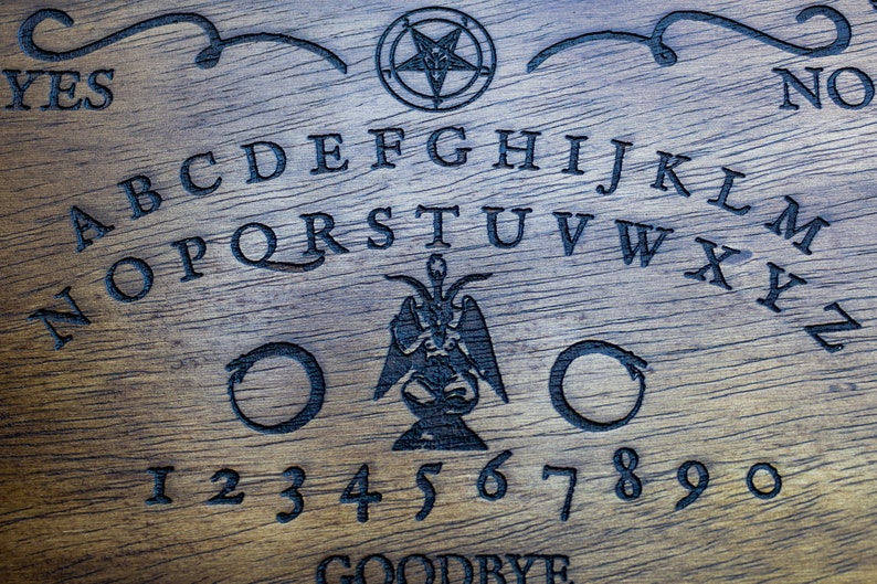Cursed Wood Spirit Board Satanic Ouija Board Engraved - Etsy