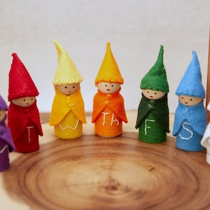 WALDORF CALENDAR GNOMES of the Week, Peg Dolls - Etsy