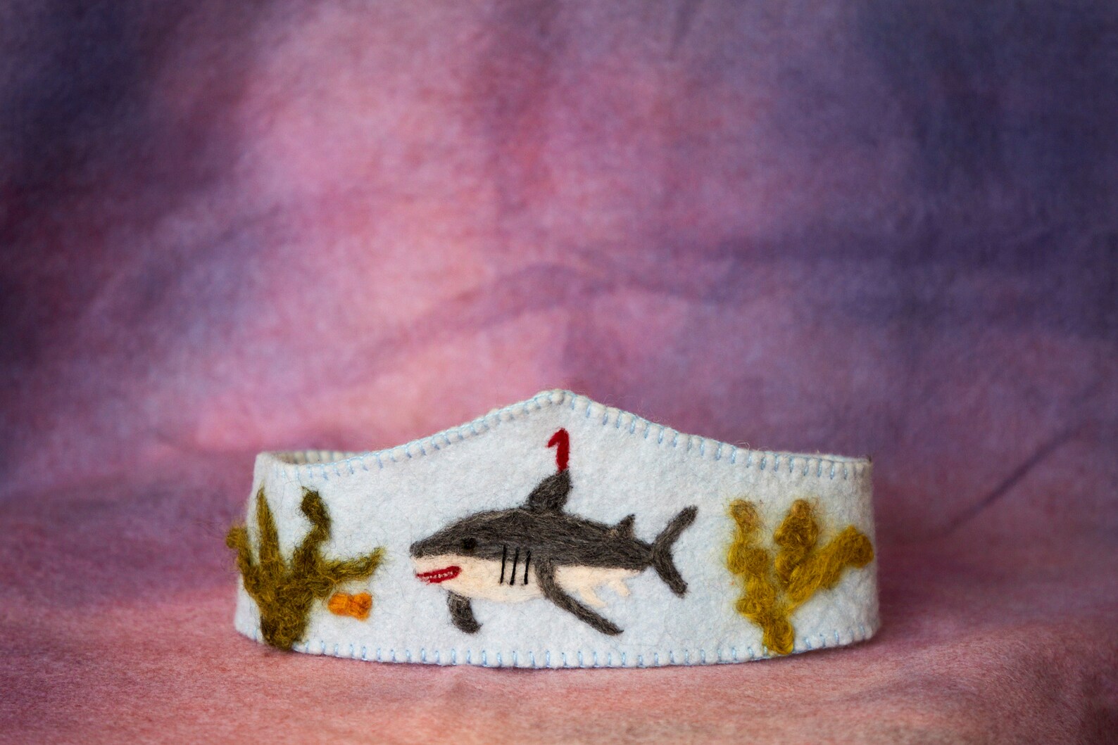 SHARK Waldorf Wool Crown - Etsy