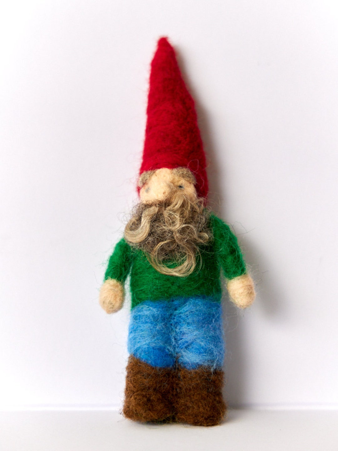 OLD GNOME Needle Felt Finger Puppet, Waldorf Old Gnome, Waldorf Puppet ...